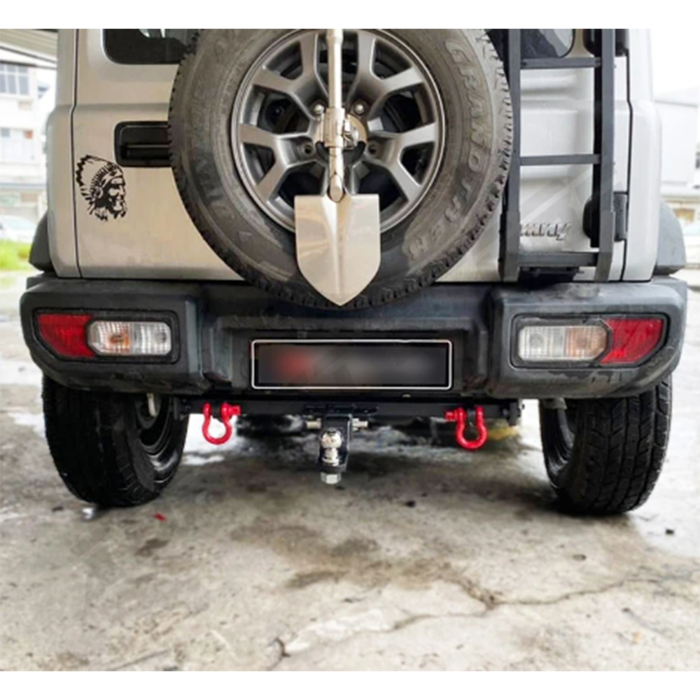 Suzuki JIMNY (2018+) Tow Bar w/ Red Shackles (3 & 5-Door) – Bakkie ...