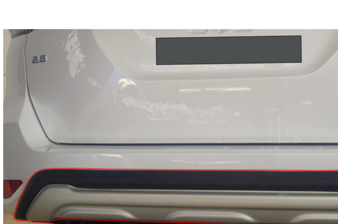 Toyota Fortuner 2016+ Rear Cladding Silver/Grey – Bakkie & Outdoor